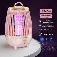 China USB Rechargeable Bug Zapper Lamp With High Voltage 2700V Newest Design Cleaning Brush And Li Battery for sale