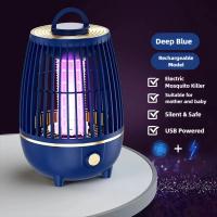 China USB Rechargeable Bug Zapper Lamp With High Voltage 2700V Newest Design Cleaning Brush And Li Battery for sale