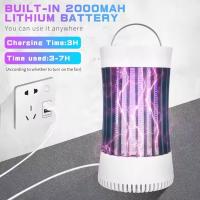 China JZ Rechargeable Insect Pest Control Machine With Battery 7H Working Time Smart Mosquito Killing Lamp With UV Light for sale