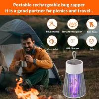 China Rechargeable Type 2 in 1 LED UVA Trap Light Indoor Anti Mosquito Lamp Fly Cather Rechargeable Mosquito Zapper for sale
