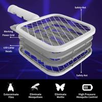 China JZ Rechargeable Household Portable Flies Mosquitoes Killing Pest Insect Control Fly Catcher Anti Mosquito Fly Swatter for sale