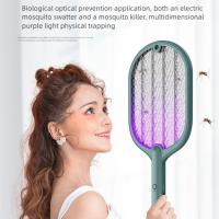 China JZ High Voltage Rechargeable Suspension Mosquito Lamp + USB Type Bug Zapper 2 In 1 Electric Mosquito Swatter for sale