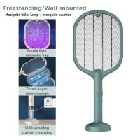 China JZ High Voltage Rechargeable Suspension Mosquito Lamp + USB Type Bug Zapper 2 In 1 Electric Mosquito Swatter for sale