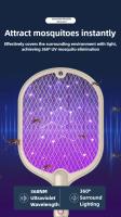 China JZ High Voltage Rechargeable Suspension Mosquito Lamp + USB Type Bug Zapper 2 In 1 Electric Mosquito Swatter for sale