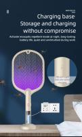 China JZ High Voltage Rechargeable Suspension Mosquito Lamp + USB Type Bug Zapper 2 In 1 Electric Mosquito Swatter for sale
