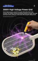 China JZ High Voltage Rechargeable Suspension Mosquito Lamp + USB Type Bug Zapper 2 In 1 Electric Mosquito Swatter for sale