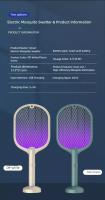 China JZ High Voltage Rechargeable Suspension Mosquito Lamp + USB Type Bug Zapper 2 In 1 Electric Mosquito Swatter for sale