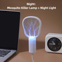 China JZ 3 in 1 USB Type Portable Mosquito Lamp with Night Light and High Voltage Swatter Safe Wet Bug Zapper Solid State for sale