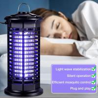 China JZ Black Indoor Electric UV Light Insect Trap Bug Zapper Mosquito Killing Lamp Fly Moth Catcher for sale