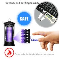 China JZ Black Indoor Electric UV Light Insect Trap Bug Zapper Mosquito Killing Lamp Fly Moth Catcher for sale