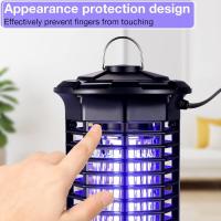 China JZ Black Indoor Electric UV Light Insect Trap Bug Zapper Mosquito Killing Lamp Fly Moth Catcher for sale
