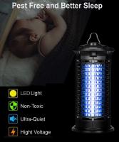 China JZ Black Indoor Electric UV Light Insect Trap Bug Zapper Mosquito Killing Lamp Fly Moth Catcher for sale