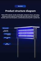 China Modern Solar Mosquito Killer Lamp Energy Saving with Easy Cleaning Electric Shock for Outdoor Place Mosquito Control Bug Zapper for sale