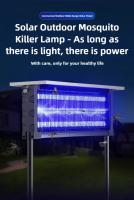 China Modern Solar Mosquito Killer Lamp Energy Saving with Easy Cleaning Electric Shock for Outdoor Place Mosquito Control Bug Zapper for sale