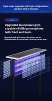 China Modern Solar Mosquito Killer Lamp Energy Saving with Easy Cleaning Electric Shock for Outdoor Place Mosquito Control Bug Zapper for sale