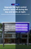 China Modern Solar Mosquito Killer Lamp Energy Saving with Easy Cleaning Electric Shock for Outdoor Place Mosquito Control Bug Zapper for sale