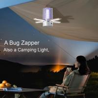 China JZ 3 in 1 USB Rechargeable Night Light and Mosquito Killer Lamp for Camping and Traveling Bug Zapper with 4000mah Big Battery for sale