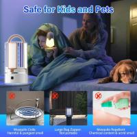 China JZ 3 in 1 USB Rechargeable Night Light and Mosquito Killer Lamp for Camping and Traveling Bug Zapper with 4000mah Big Battery for sale