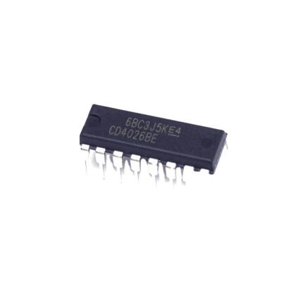 China Texas Instruments CD4026BE Electronic china Ic Components Chip Circuitos integratedados De Audio Stk TI-CD4026BE for sale