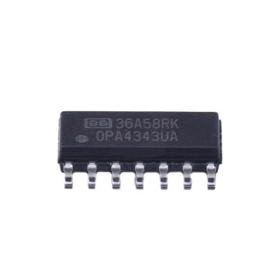 China Texas Instruments OPA4343UA Electronic ic Components Chips Kit integratedated Circuit Storage TI-OPA4343UA for sale