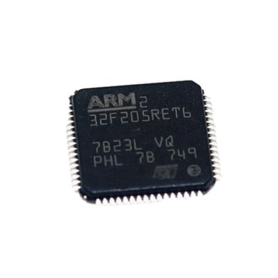 China MCU 32-bit STM32 ARM Cortex M3 RISC 512KB Flash 2.5V/3.3V 64-Pin LQFP Tray STM32F205RET6 for sale