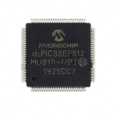 China Microcontroller TQFP-100 MCU Original New Ic Chip Electronic Components Integrated DSPIC33EP512MU810-I/PT for sale