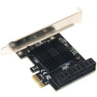 China 6-Port SATA PCIE PCI-E To Sata 3.0 Expansion Card 6Gps Adapter Card Expansion IPFS Hard Disk 88SE9215 for sale