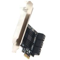 China 6-Port SATA PCIE PCI-E To Sata 3.0 Expansion Card 6Gps Adapter Card Expansion IPFS Hard Disk 88SE9215 for sale