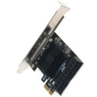China 6-Port SATA PCIE PCI-E To Sata 3.0 Expansion Card 6Gps Adapter Card Expansion IPFS Hard Disk 88SE9215 for sale
