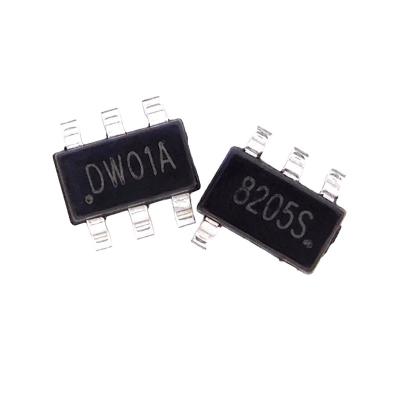 China Power switching DW01+8205S-FM-SOT-23-6 DW01+8205S-FM for sale