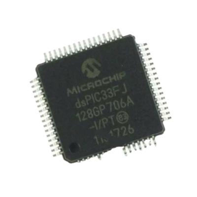 China Electron Memorial Chip DSPIC33FJ64MC804-E/PT DSPIC33FJ128GP706A-I/PT TQFP-44 Microcontroller Ic Mcu for sale