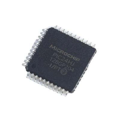 China Electron Flash Memorial Chip PIC24HJ128GP204-I/PT Qfp44 Microprocessor Ic for sale