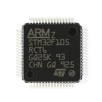 China Electronic Components STM32F105 VCT6 VBT6 RBT6 RCT6 R8T6 STM32F105RCT6 LQFP64 MCU Chip for sale