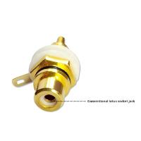 China RCA lotus female socket audio sound power amplifier gold-plated lotus female terminal AV lotus plug for sale