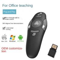 China Factory Wholesale Presentation Clicker Remote Laser Pointer Wireless USB Presenter Slideshow Powerpoint Clicker for sale
