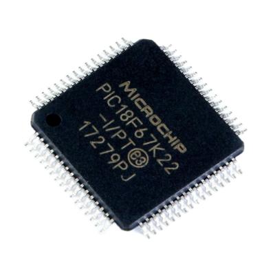 China New Original In Stock Electronic Components Integrated Circuit IC MCU 8BIT 128KB FLASH 64TQFP PIC18F67K22-I/PT for sale