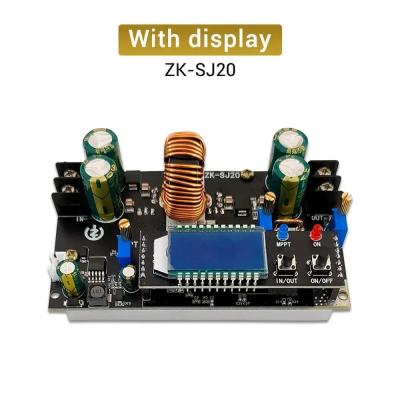 China Integrated Circuits IC ZK-SJ20 300W 20A Automatic Step Up Down Module Solar Charging MPPT Buck Boost Converter Power Supply Module with LCD Display for sale