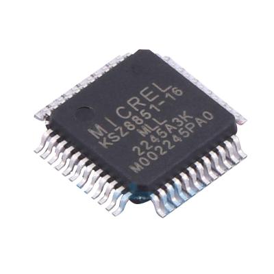 China New Original Electronic Components KSZ8851-16MLL Microchip Integrated Circits One-Stop Electronic Accessories Package LQFP-48(7x7) for sale