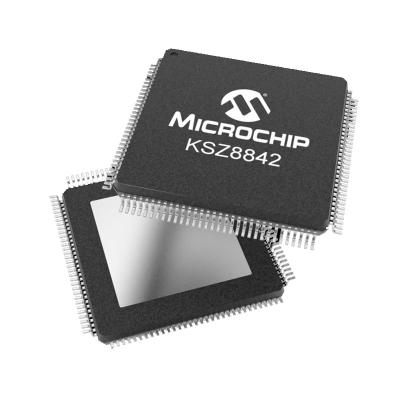 China American Microchip Integrated Circuits KSZ8842-32MVL Brand New Original Electronic Components Package DFN-6-EP(1.6x1.6) Monitor and Reset Chip MOSFET for sale