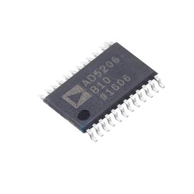 China New Genuine Electronics AD5206BRUZ10-RL7 IC Potentiometer Resistor Capacitor Monitor Memory One-Stop IC Accessories for sale