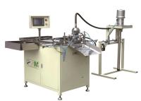 China Full Auto End Cap Gluing Machine For 50 - 110 Mm End Caps for sale