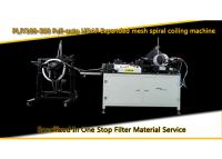 China Diamond Mesh width 109mm Spiral Rolling Air Filter Making Machine for sale