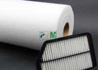 China PP White 250 Gsm Non Woven Fabric For Car Air Filter Making for sale