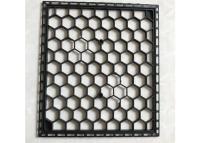 China Black Filter Material Square Fixed Support Plastic Net for sale