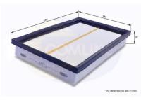 China 17801-38010 Auto Air Filter 37mm Height 270mm Length for sale