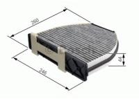 China 2128300318 Auto Car Cabin Filter 246mm Width for sale