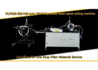 China Width 109mm Air Filter Making Machine Automatic Diamond Mesh Spiral Rolling for sale