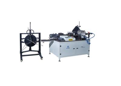 China Width 54mm Air Filter Manufacturing Equipment Diamond Mesh Spiral Pipe Center Crimping for sale