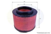 China Air Filter(Air Supply)17801OC010 for sale