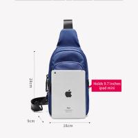 China ODM OEM Oxford Textile Sports Crossbody Chest Sling Bags 18*9*28cm for sale